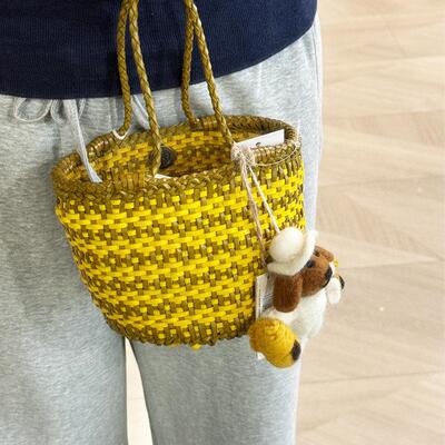 Dragon手提包小众法式复古编织包