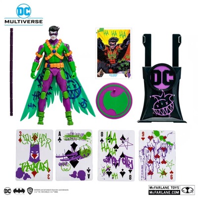 7寸蝙蝠侠新52系列小丑化红罗宾翅膀可动人偶玩具模型 麦克法兰