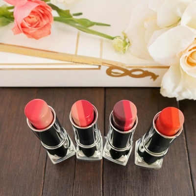 美宝莲好气色轻唇膏三色咬唇妆