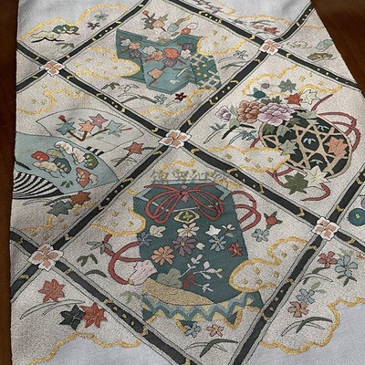 中式礼苏绣传统手工织物缂丝中式高定衣料面料DIY桌旗茶席独款