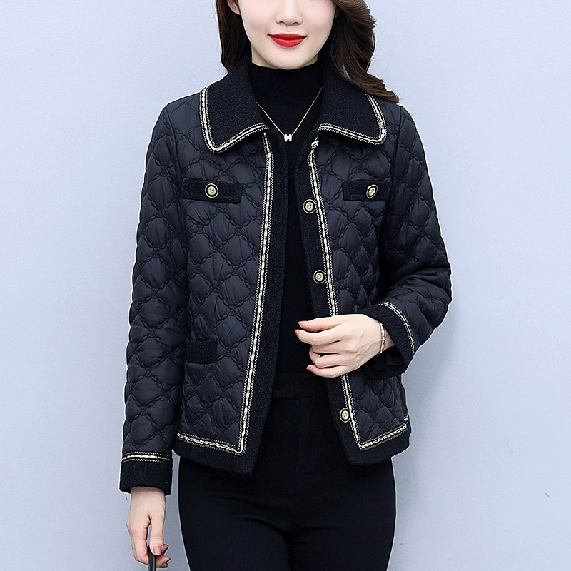 爆款小香风棉衣外套冬季新款洋气上衣时尚休闲加厚棉服女羽绒服女