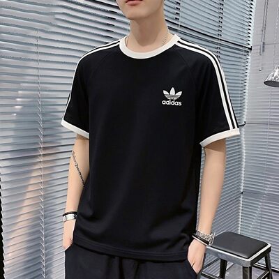 adidas三叶草男复古篮球短袖T恤
