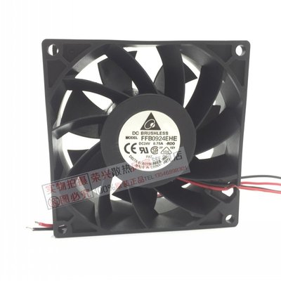 台达9cm 9038 FFB0924EHE HHE 24v 0.75A 0.27A 9238 变频器风扇