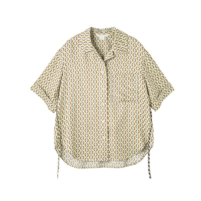 【BJ】简约宽松百搭时尚舒适休闲短袖衬衫BJ2424