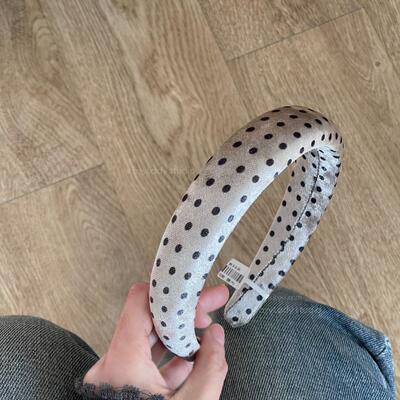 清！原16 低保和波点 绒面洋气压发箍质头箍女头饰气质高颅顶发饰