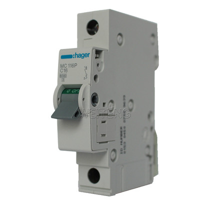 HAGER海格MC116P单相空气开关