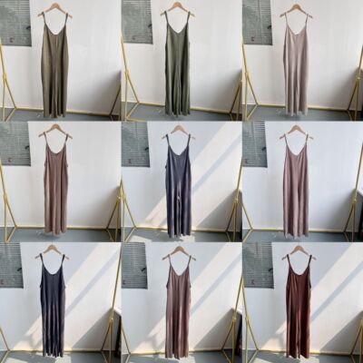 楼11-2日系纯色简约休闲气质吊带连体裤显瘦宽松舒适直筒裤H25-3