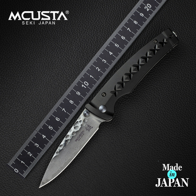 Mcusta传世家徽折叠刀日本进口