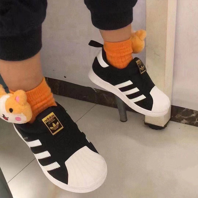 adidas阿迪达斯三叶草童鞋 SUPERSTAR贝壳头运动休闲板鞋S32130_虎窝淘