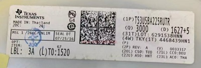 TS3USBA225RUTR 模拟开关/多路复用器 QFN12  丝印LQ7 USB开关IC