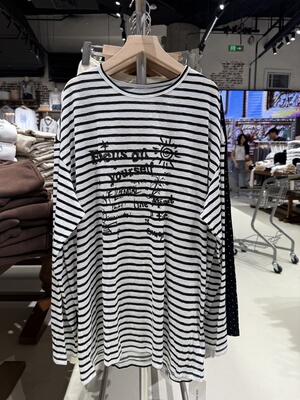 OM one moment国内正品代购条纹长袖T恤不支持退换