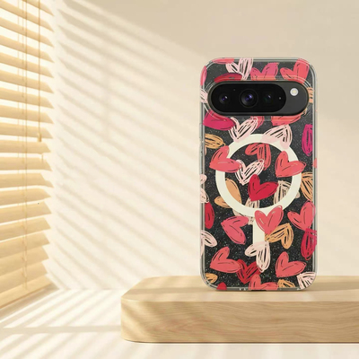 高级感蓝光适用于谷歌Pixel 10proXL磁吸手机壳9proXL闪粉10A碎花Google Pixel9pro蛇皮纹10proXL保护壳10/9