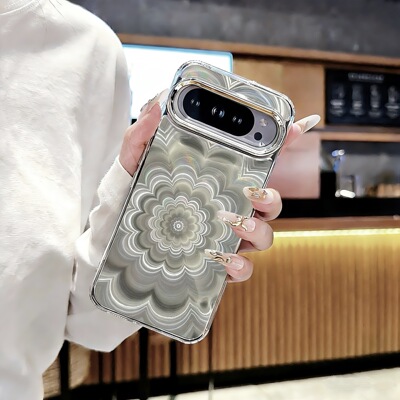 幻影花适用于谷歌Pixel10proXL/10pro手机壳9proXL镭射Google Pixel8pro保护套7pro炫彩6A/7A/8A/9A潮流10pro