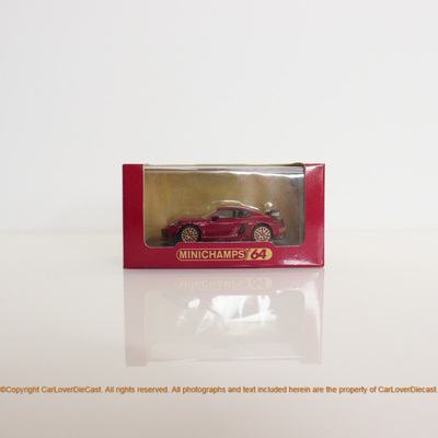 MINICHAMPS 迷你切Tarmac Works 1:64 保时捷 红色展会版汽车模型