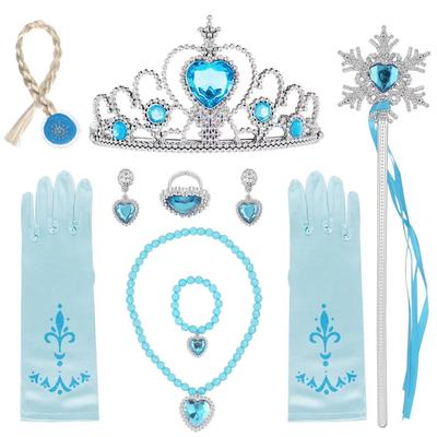 艾莎辫子皇冠魔法棒女童