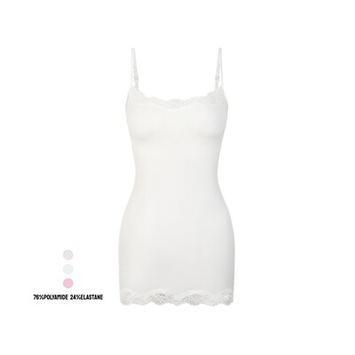 Lace Slip Dress性感蕾丝吊带连衣裙塑形包臀短裙SKIM*同款
