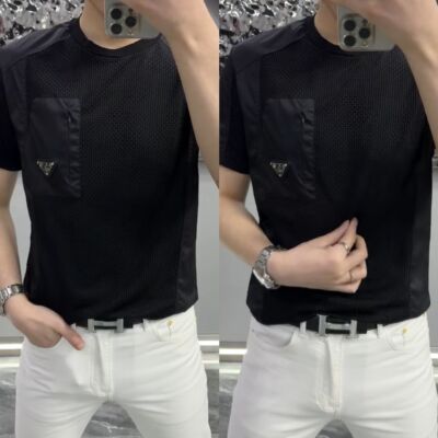 短袖欧货男士透气百搭小衫T恤