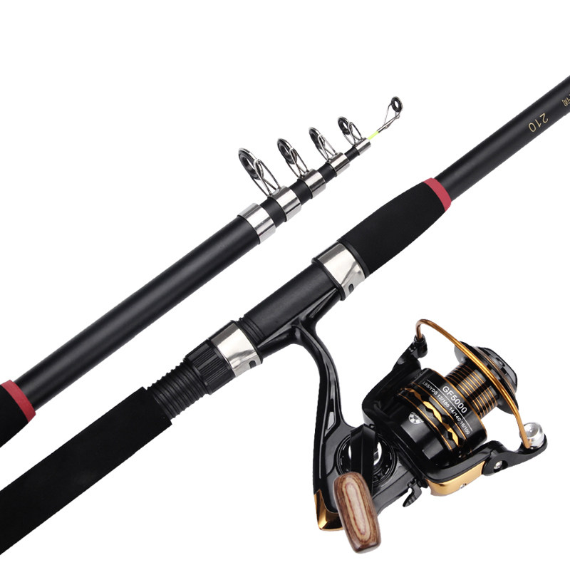 Buy Sea pole throwing rod set set full set ultra-hard long throw rod ...