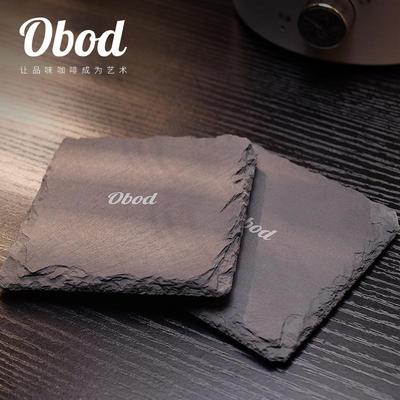 纯手工天然石材方形杯垫