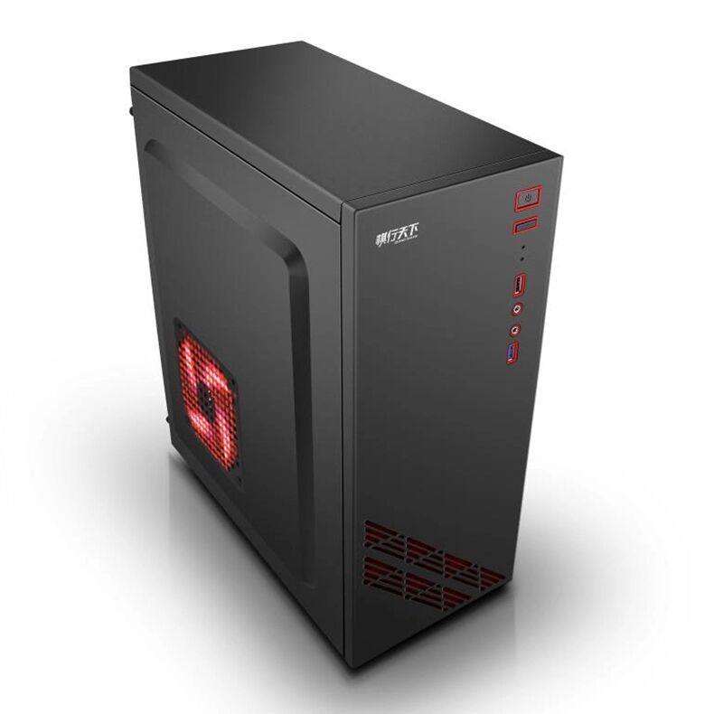 经典平面商务机箱台式机电脑机箱大板大电源家用办公机箱_虎窝淘