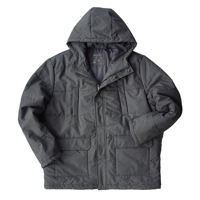 胸围140-144CM加肥加大码男秋冬 N3B多袋中长款连帽棉衣外套2422