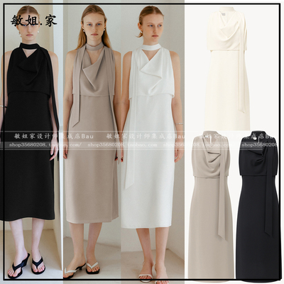 26春韩国设计师品牌BAU by Bride And You新6月围巾领长款连衣裙