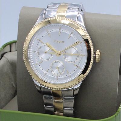 Fossil Brynn多功能水晶银金色女BQ3995手表