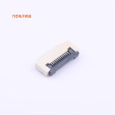 0.5K-DX-12PWB -[(全新SMD,P=0.5mm,卧贴后翻盖式