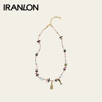 自然论复古少女项链手链套装