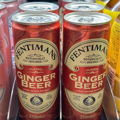 代购正品 英国进口 FENTIMANS姜啤/姜味啤酒 250毫升*6罐