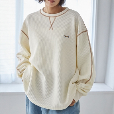 东京胖黄瓜日本代购 PENNEYS 男女款 华夫格长袖T恤 ls887