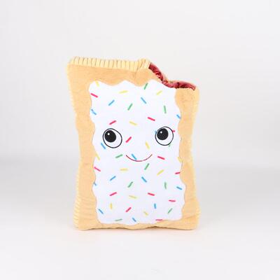 新品white toaster pastry 夹心巧克力饼干零食毛绒玩偶公仔