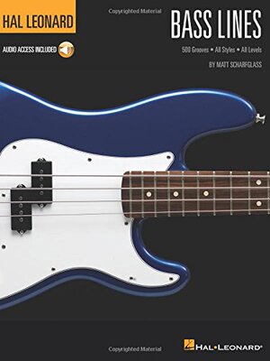 【预售】Bass Lines: Hal Leonard Bass Method 500 Grooves * All Styles * All Levels [With Access Code]