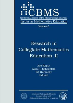 【预售】Research in Collegiate Mathematics Education. II