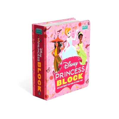 现货 儿童色彩趣味认知厚纸板书 迪士尼公主 英文原版 Disney Princess Block (an Abrams Block Book) 撕不烂翻翻书