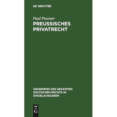 预订 Preußisches Privatrecht: 9783112633472