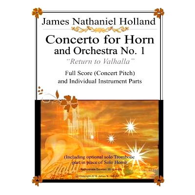 预订 Concerto for Horn and Orchestra No. 1: 