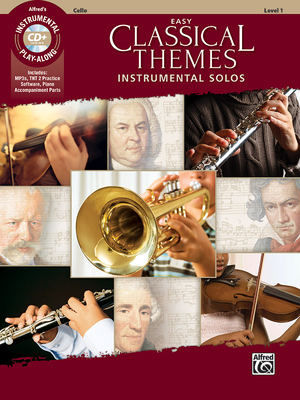 【预订】Easy Classical Themes Instrumental Solos for Strings: Cello, Book & CD