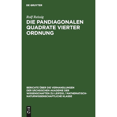 预订 Die pandiagonalen Quadrate vierter Ordnung: 9783112502778