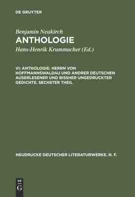 【预订】Anthologie. Herrn von Hoffmannswaldau und andrer Deutschen auserlese 9783484280380