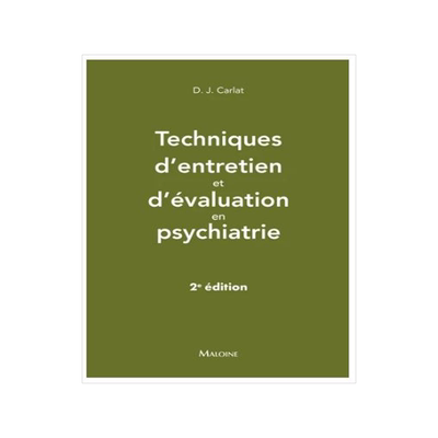 预订 Techniques d’entretien et d’évaluation en psychiatrie