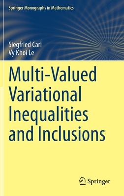 【预订】Multi-Valued Variational Inequalities and Inclusions