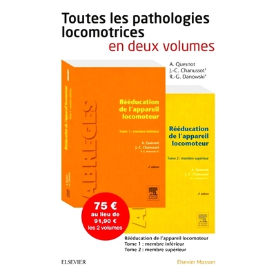 预订 Rééducation de l’appareil locomoteur : deux volumes 肌肉骨骼系统的康复：两卷: 9782294765643