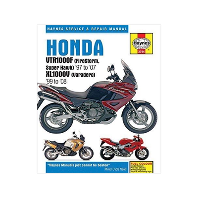 [预订]Honda VTR1000F (FireStorm, Super Hawk) (97 - 07) & XL1000V (Varadero) (99 - 08) Haynes Repair Manual 9781785210129