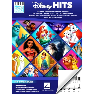 预订 Disney Hits - Super Easy Songbook: 47 Simple Arrangements for Piano with Lyrics: 9781705183236
