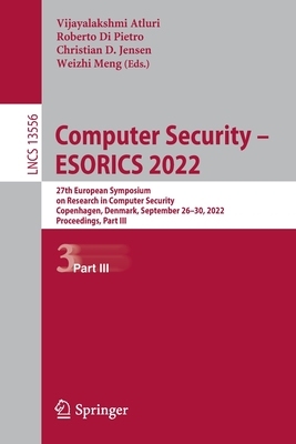 【预订】Computer Security – ESORICS 2022 9783031171420