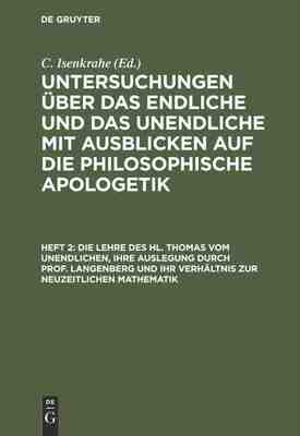 【预订】Die Lehre des hl. Thomas vom Unendlichen, ihre Auslegung durch Prof. 9783111250885