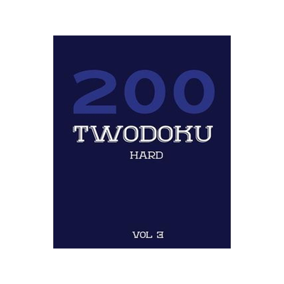 [预订]200 Twodoku Hard Vol 3: Two overlapping Sudoku, puzzle booklet, 2 puzzles per page 9781671792395
