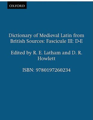 【预订】Dictionary of Medieval Latin from British Sources: Fascicule III: D-E