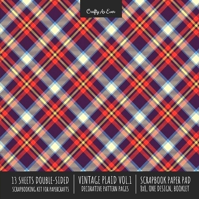 预订 Vintage Plaid 1 Scrapbook Paper Pad 8x8 Scrapbooking Kit for Cardmaking Gifts, DIY Crafts, Printmaking, Papercrafts